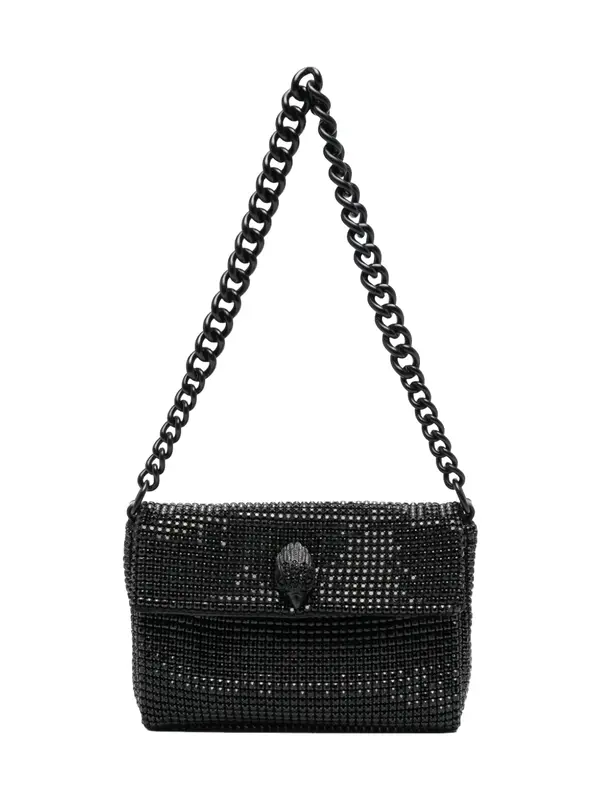 Kurt Geiger Small Eagle-head Crystal Bag - Black