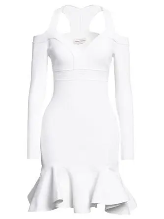 Alexander McQueen Mini Bodycon Dress - White
