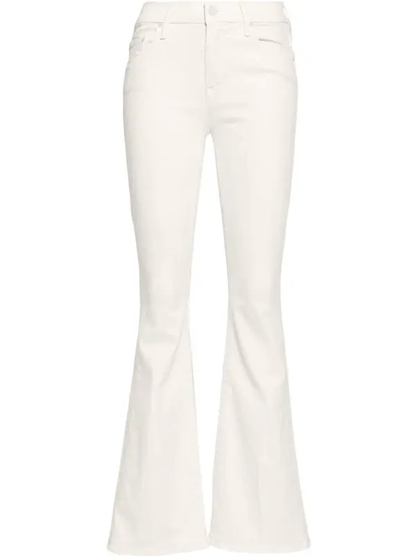 MOTHER Mid-rise Flared Jeans - Neutrals