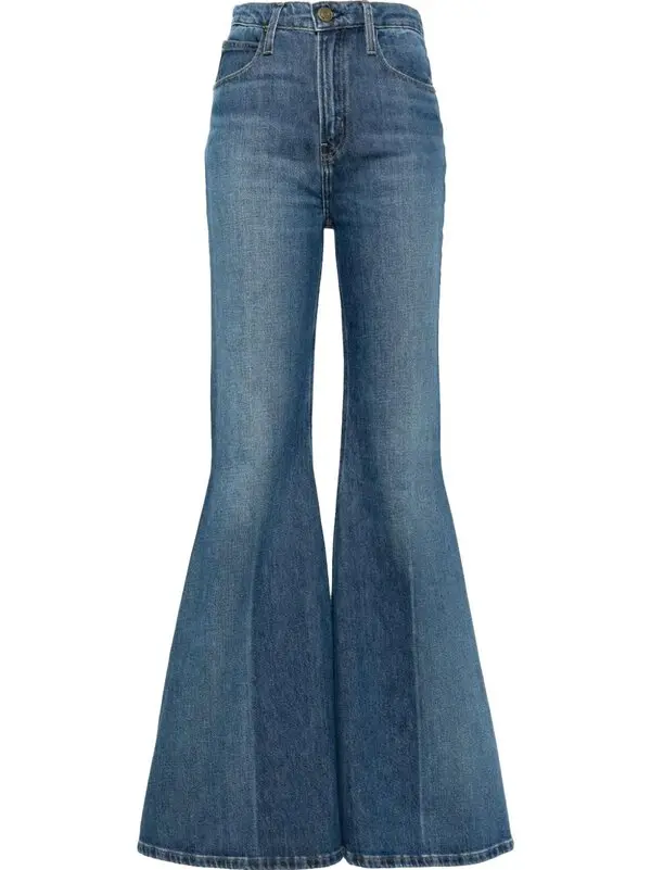 FRAME High-rise Flared Jeans - Blue