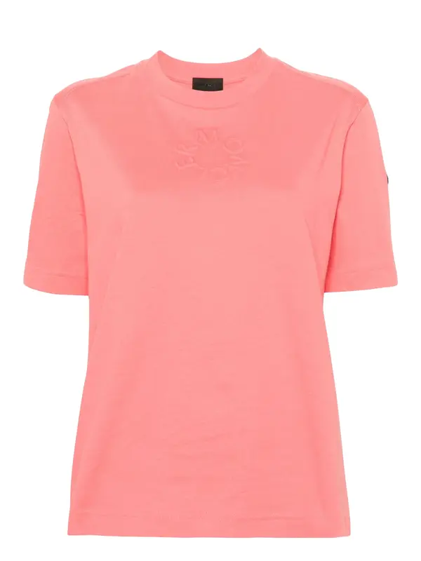 Moncler Logo-embossed T-shirt - Pink