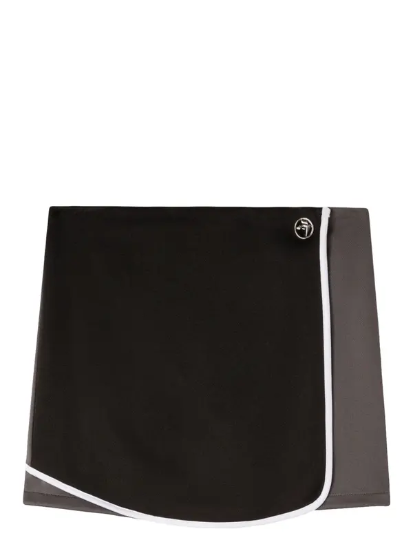 AMBUSH Layered Pleated Miniskirt - Black