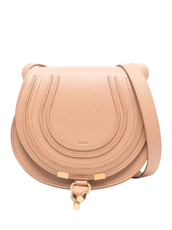 Chloé Small Marcie Leather Bag - Brown