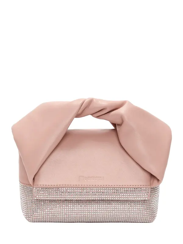 JW Anderson Small Twister Leather Tote Bag - Pink