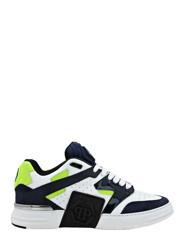 Philipp Plein Mix Logo-patch Sneakers - Blue