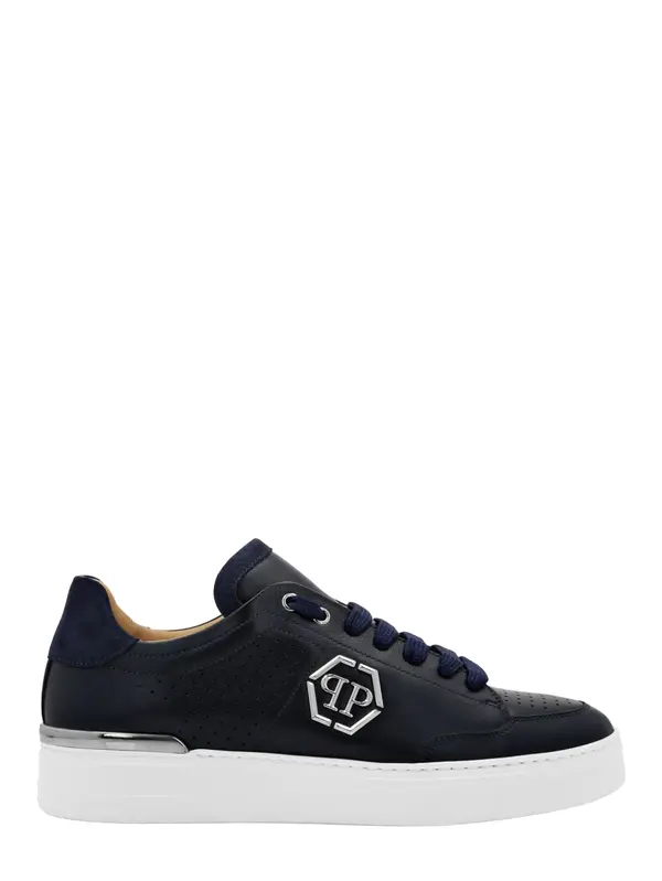 Philipp Plein Logo-appliqué Low-top Sneakers - Blue
