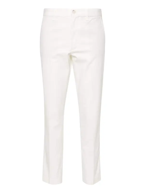 Polo Ralph Lauren High-waisted Slim-fit Trousers - White