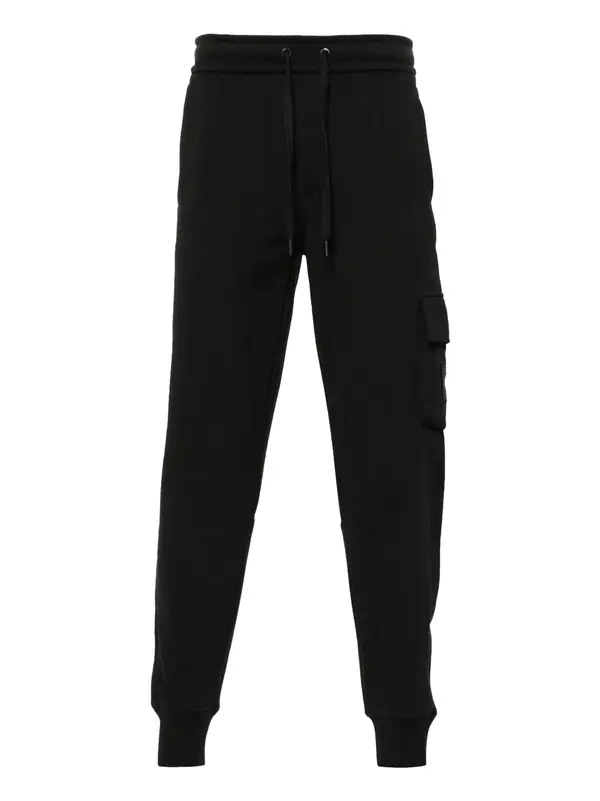 Calvin Klein Logo-patch Cotton Track-pants - Black
