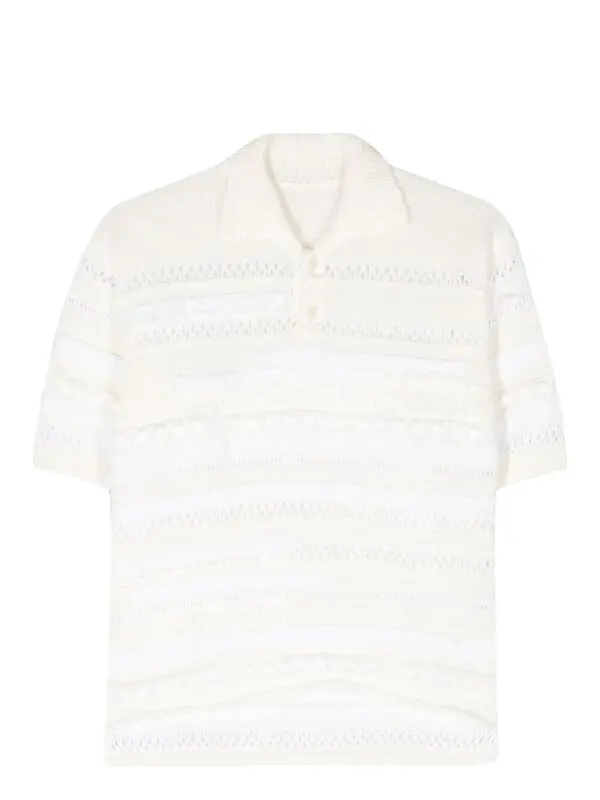 Y’s Polo Knitted Top - Neutrals