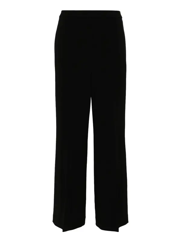 Theory Mid-rise Wide-leg Trousers - Black