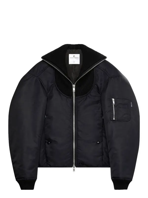 COURREGES Cocoon Bomber Jacket - Black
