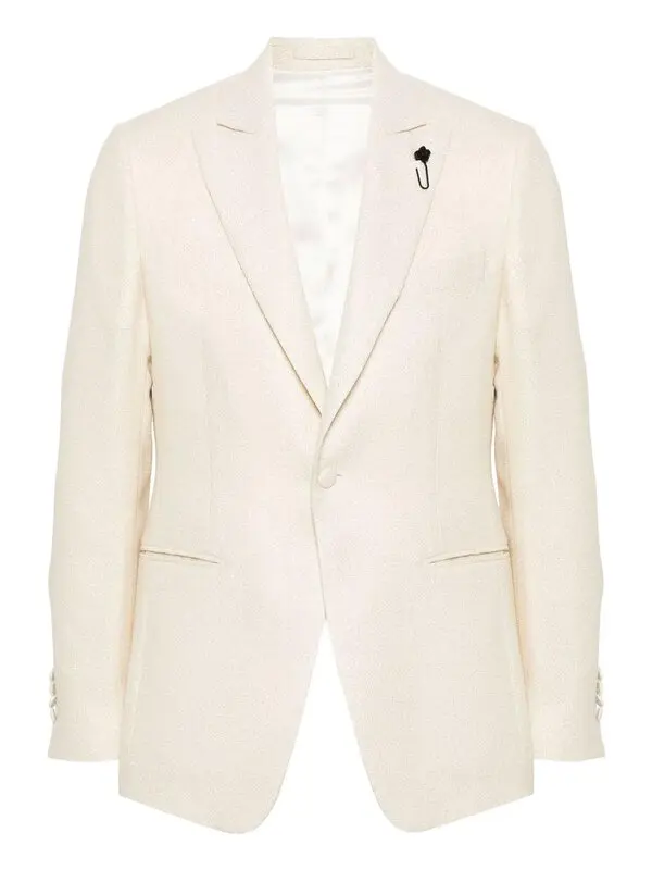 LARDINI Single-breasted Blazer - Neutrals
