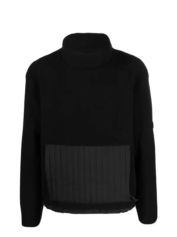 Rains High-neck Fleece Jumper - Black