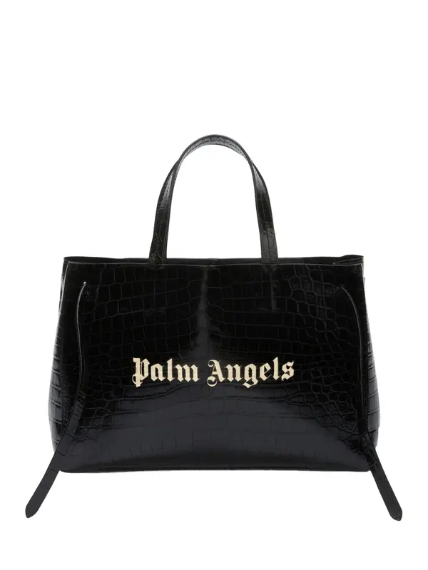 Palm Angels 24/7 Leather Tote Bag - Black