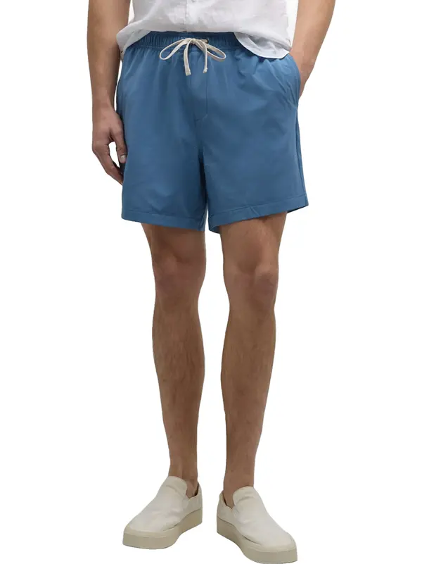 Onia Land To Water 6" Pull-on Shorts - Steel Blue