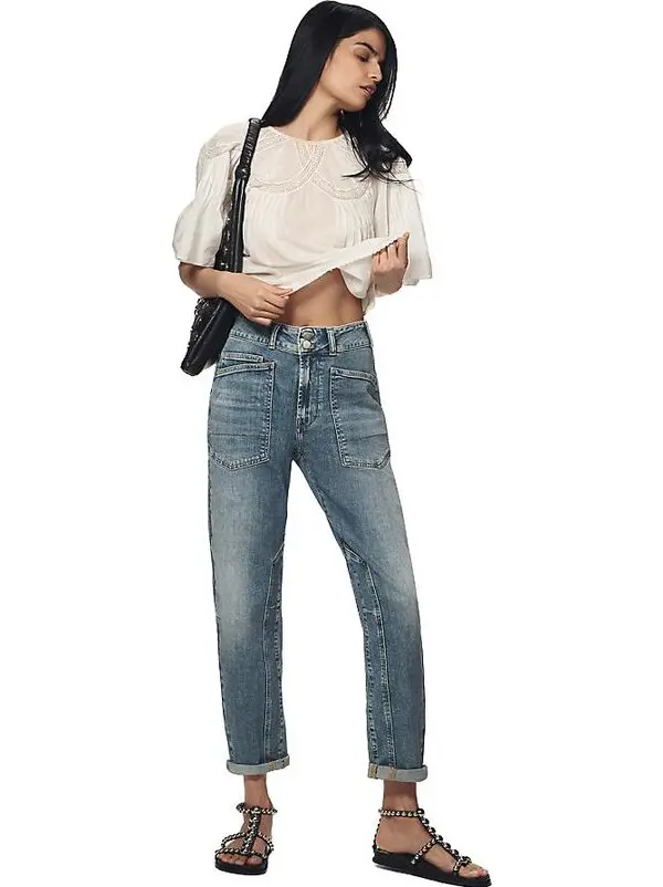 PILCRO The Wanderer Mid-rise Relaxed Jeans - Lonnie Wash