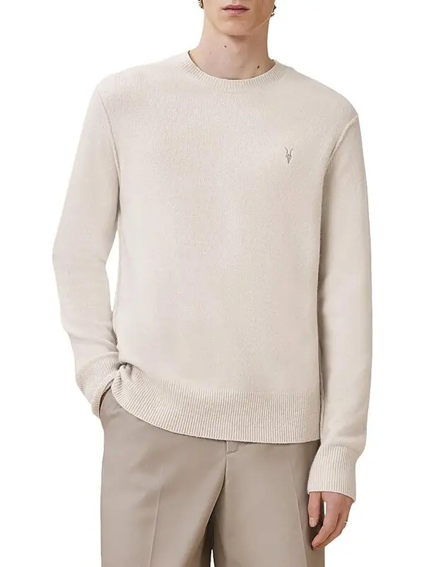 ALLSAINTS Statten Regular Fit Crewneck Sweater - Cloudy White