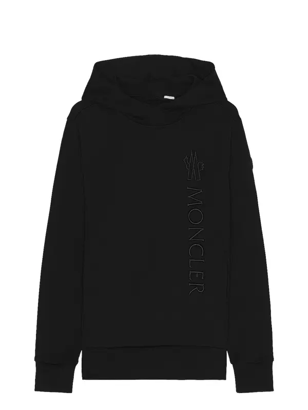 Moncler Logo Hoodie - Black