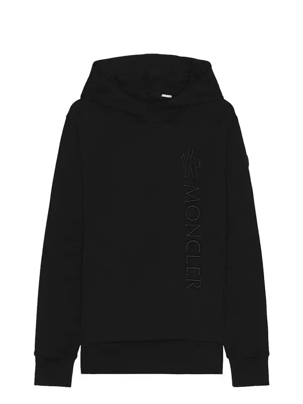Moncler Logo Hoodie - Black