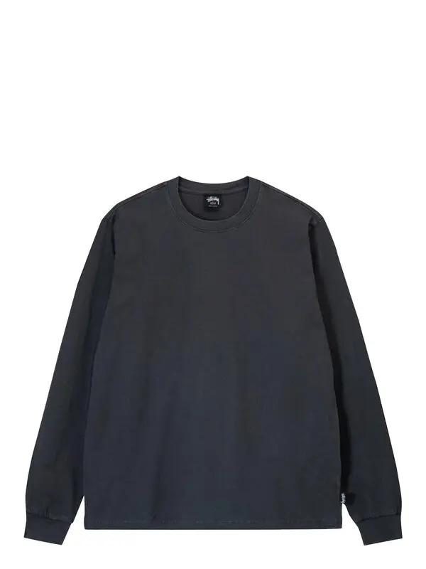 StÜssy Pigment Dyed Long-sleeve Crew - Black