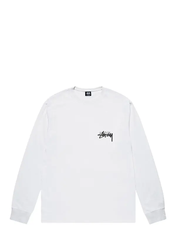 StÜssy 8 Ball Fade Long-sleeve Tee - White