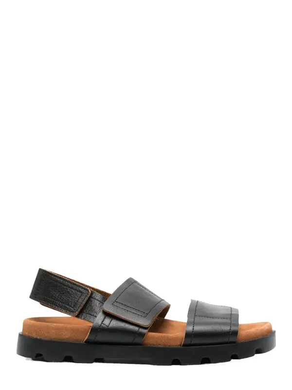 Camper Brutus 40mm Leather Sandals - Black