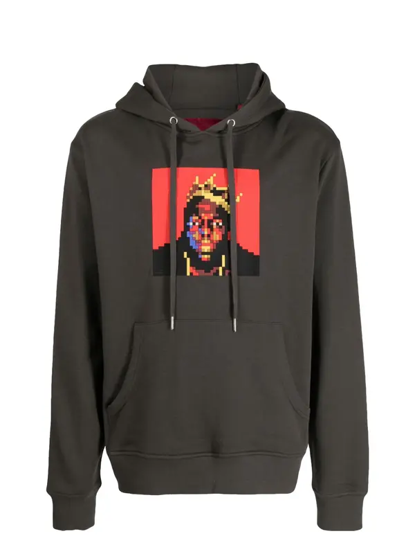 MOSTLY HEARD RARELY SEEN Biggie Appliqué Hoodie - Grey