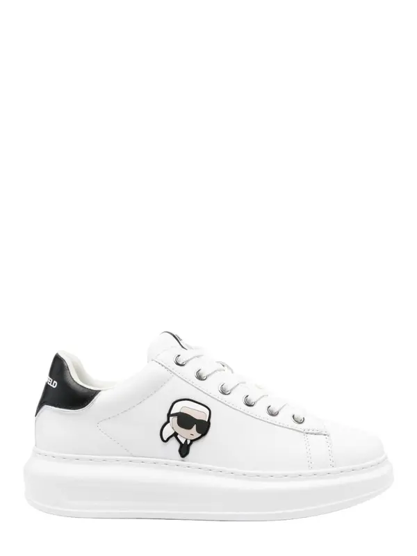 Karl Lagerfeld K/ikonik Leather Trainers - White