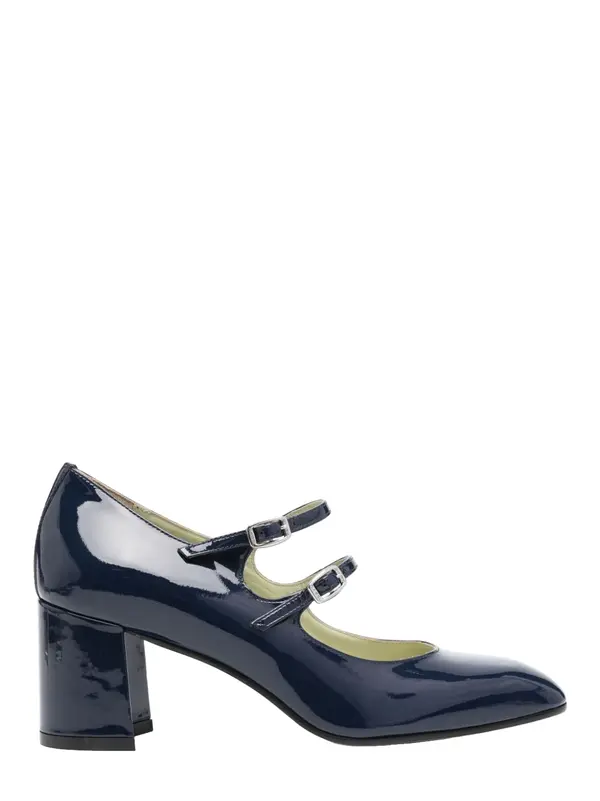 CAREL 65mm Alice Leather Pumps - Blue
