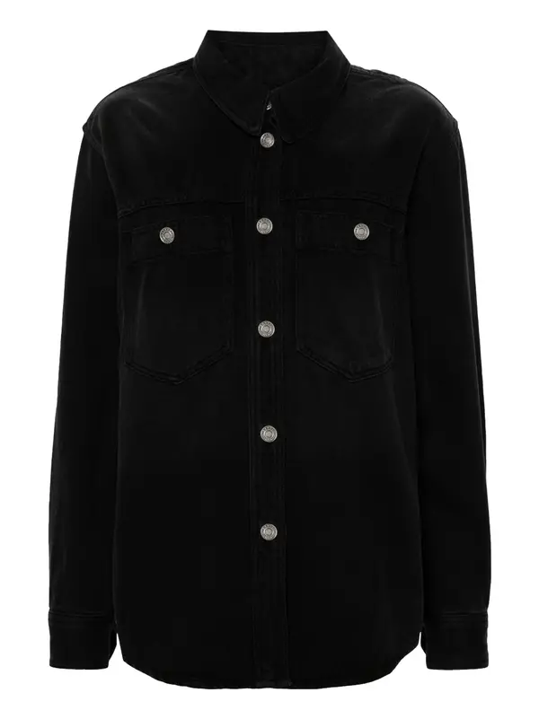 Isabel Marant Talbot Denim Shirt - Black