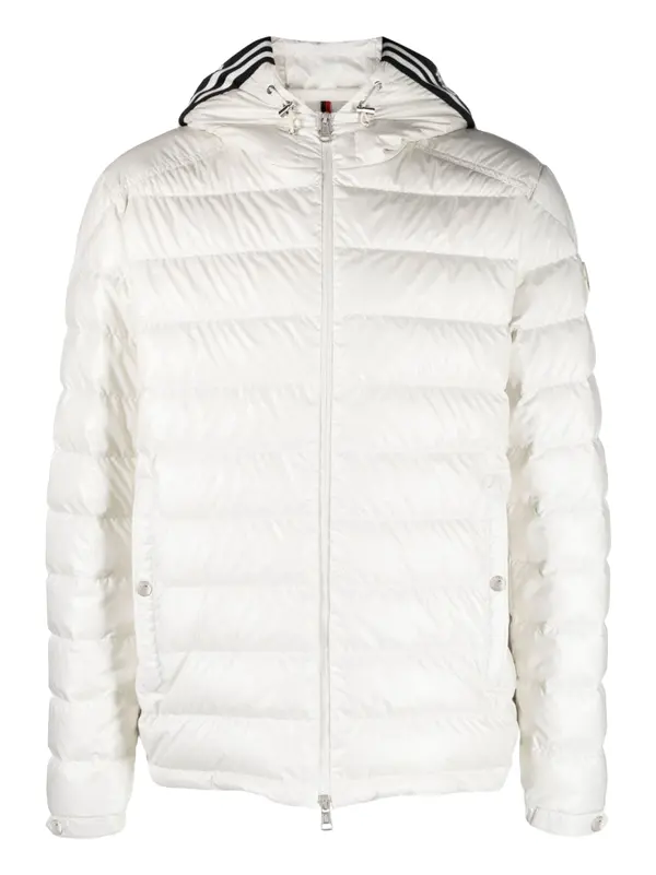 Moncler Cornour Hooded Down Jacket - White