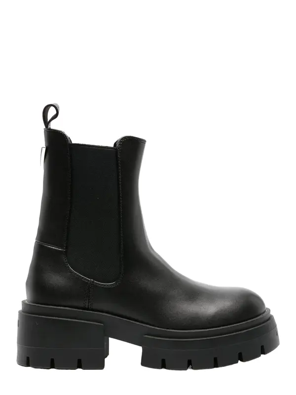 Guess Charlotte Logo-plaque Boots - Black