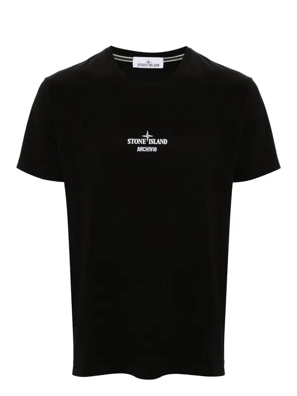 Stone Island Archivio Cotton T-shirt - Black