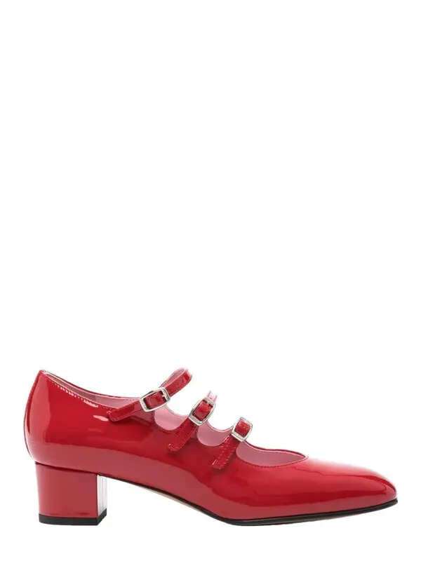 CAREL Kina 40mm Leather Pumps - Red