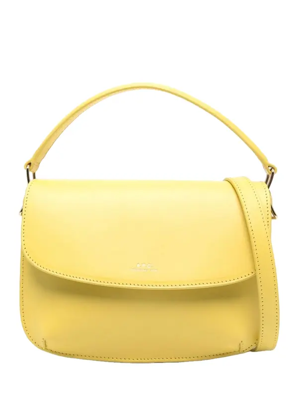 A.p.c. Sarah Leather Shoulder Bag - Yellow