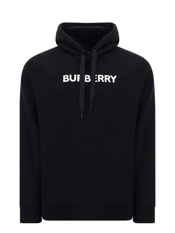 Burberry Ansdell Hooded Logo Sweatshirt - Black