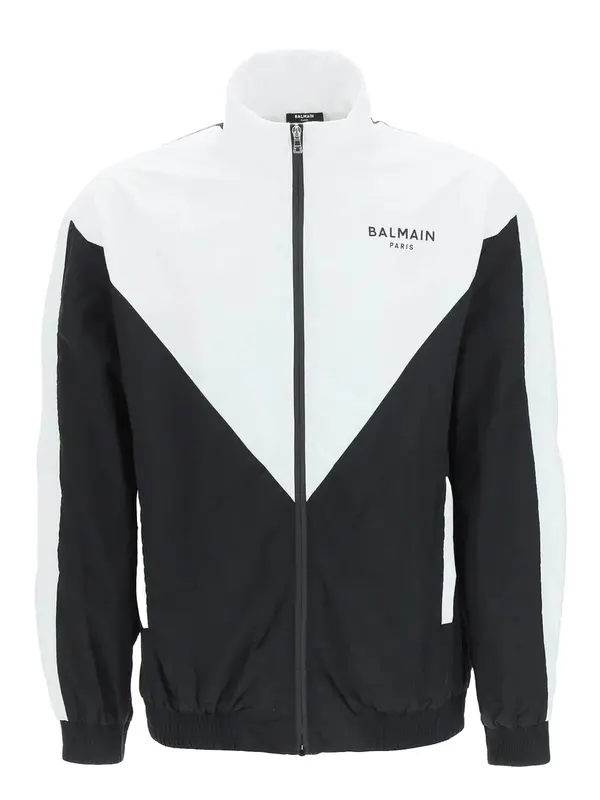Balmain Logo Windbreaker - Black