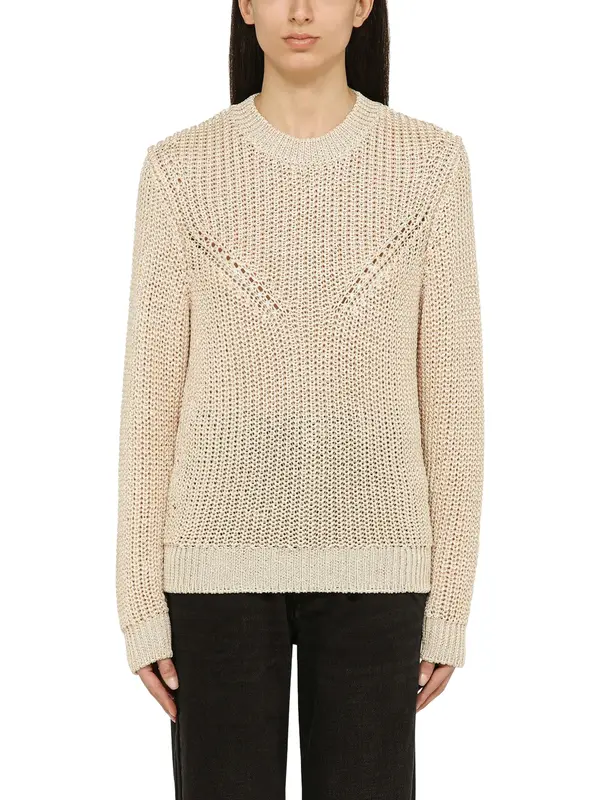 Isabel Marant Recycled Polyester Crew Neck Jumper - Beige