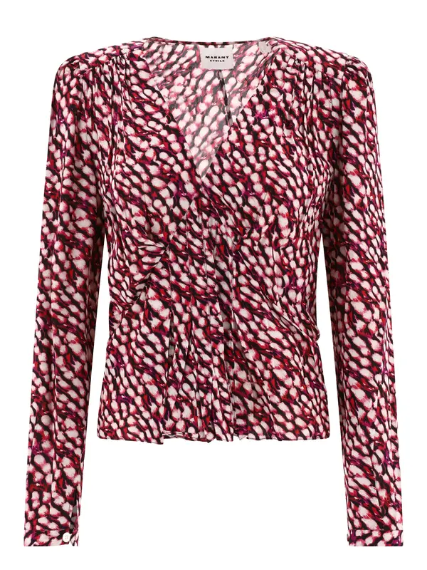 Isabel Marant Eddy Blouse - Fuchsia