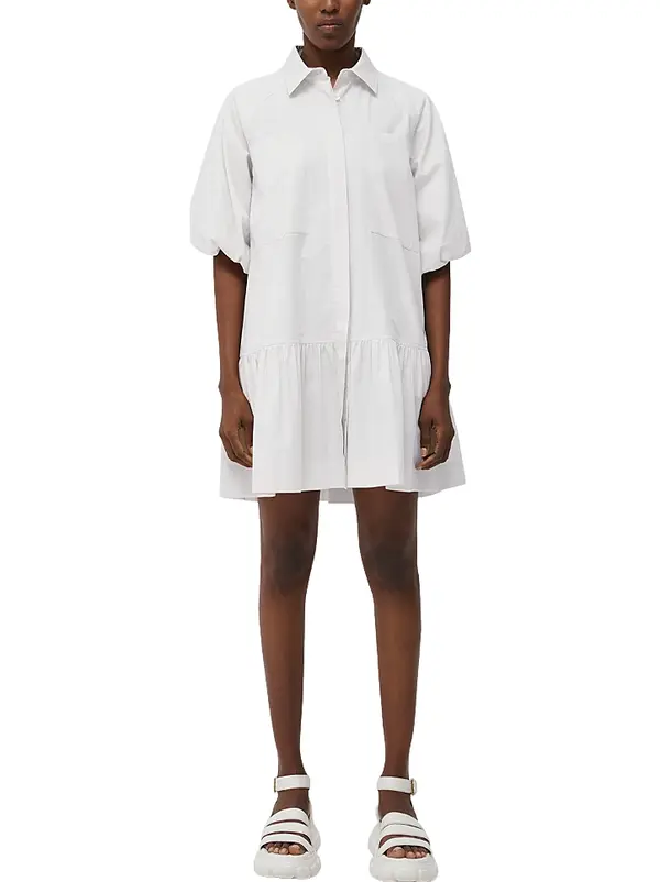 Simkhai Crissy Cotton Poplin Mini Dress - White