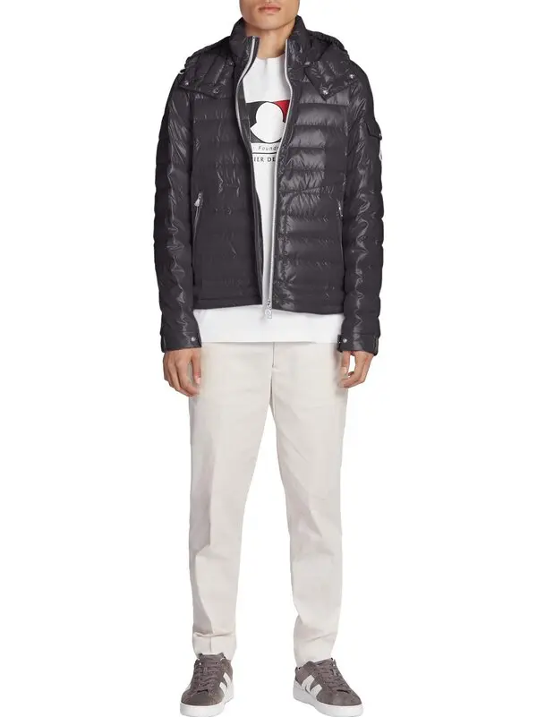 Moncler Lauros Hooded Down Puffer Jacket - Navy