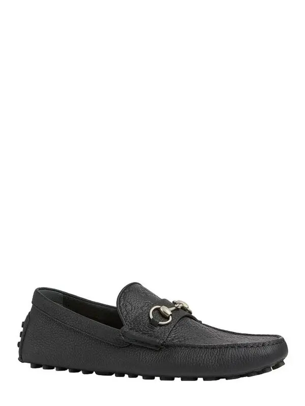 Gucci Byorn Leather Driving Loafers - Black
