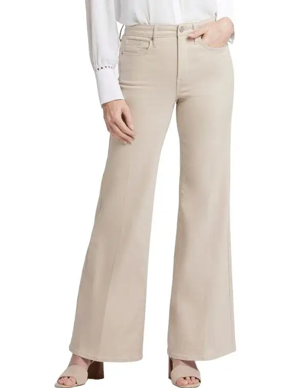 NYDJ Mia Palazzo High-waist Flare Jeans - Feather