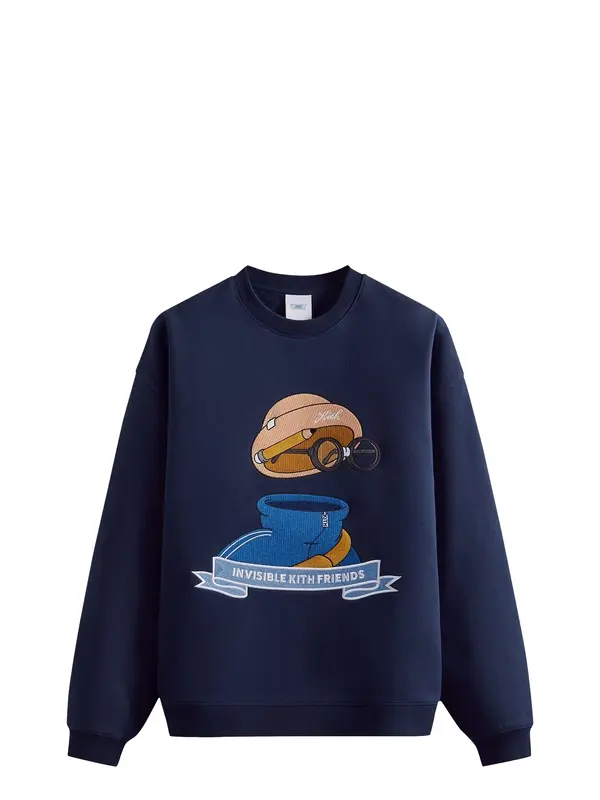 Kith X Invisible Friends Crewneck - Blue
