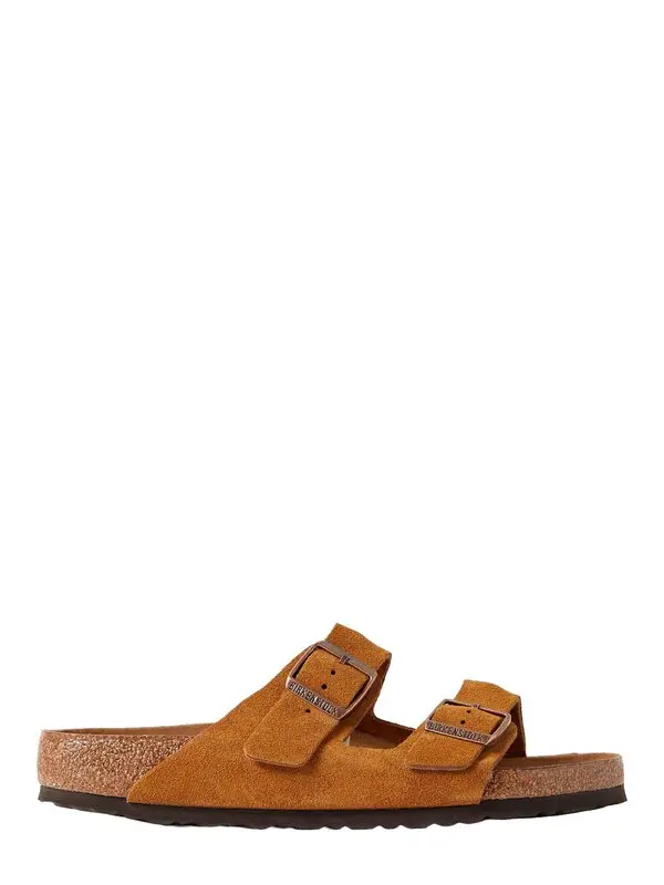 BIRKENSTOCK Arizona Suede Sandals - Brown