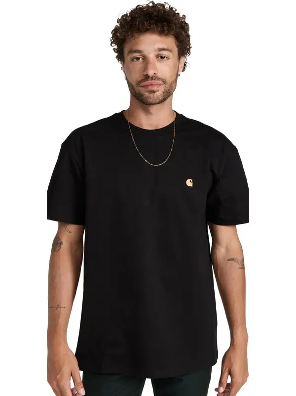 Carhartt Work In Progress Short Sleeve Chase T-shirt - Black/gold