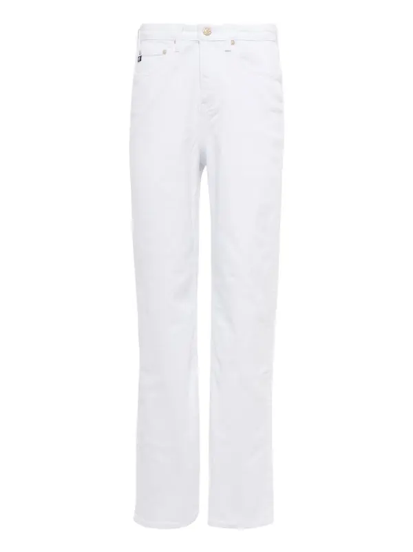 Ag High-rise Wide-leg Jeans - White