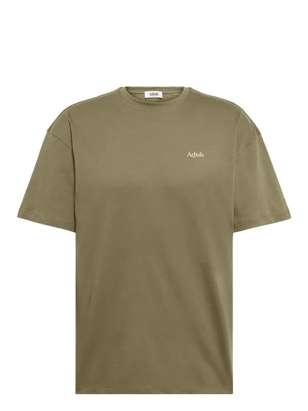 ADISH Shaqhat Logo Cotton T-shirt - Green