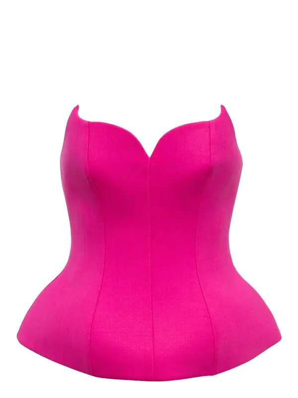 Giuseppe Di Morabito Wool-blend Bustier - Pink
