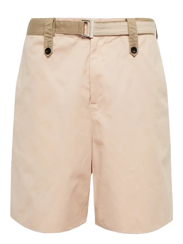 Sacai Cotton Chino Shorts - Pink